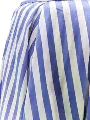 LAVI COUTURE Iris Striped Flared Midi Skirt