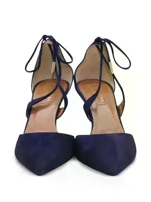 AQUAZZURA Very Matilde Pointed-toe Pumps - Blue