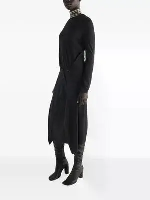 LEMAIRE Buttoned Dress In Merino Wool Blend