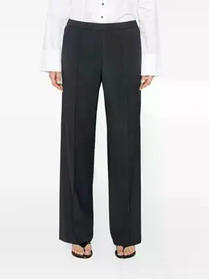 Peserico Elasticated Waistband Pressed-crease Trousers