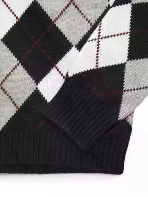 LISA YANG Antoni Argyle-knit Cashmere Sweater - Black