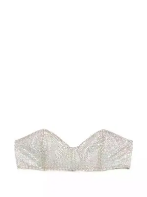 Giuseppe Di Morabito Crystal-embellished Top - Silver