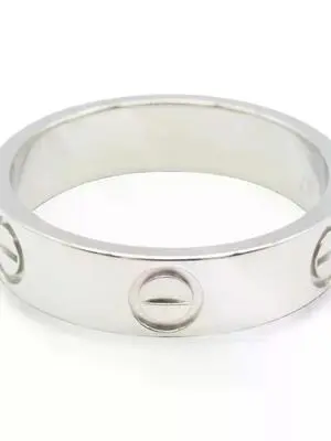 Cartier 2010s Love Platinum Ring