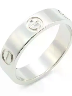 Cartier 2010s Love Platinum Ring