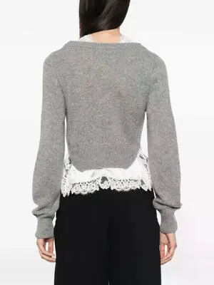 Ermanno Scervino Lace-trim Layered Knit