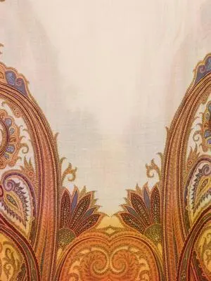 Etro Paisley-print Frayed Scarf