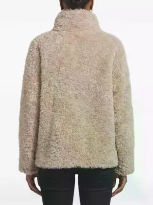 Herno Faux Fur Stand-up Collar Jacket