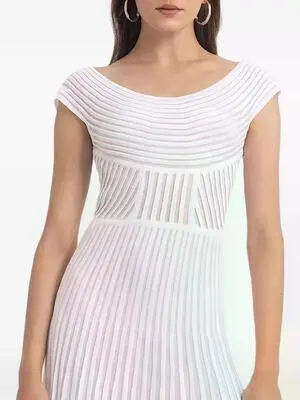 GEMY MAALOUF Off-shoulder Pleated Midi Dress