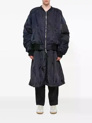 JUUN.J Embroidered Layered Coat - Blue