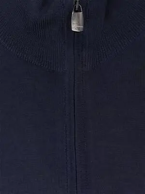 BRAMANI CASHMERE Zip-up High-neck Cardigan