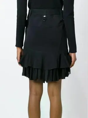 High Ruffled Hem Skirt