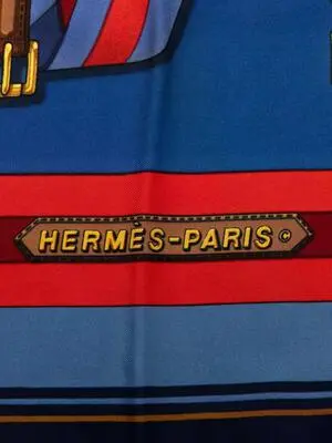 Hermès 2000-2026 Les Sangles Silk Scarf 90 Scarves
