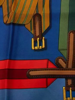 Hermès 2000-2026 Les Sangles Silk Scarf 90 Scarves