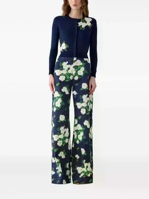 Carolina Herrera Embellished Floral Cardigan