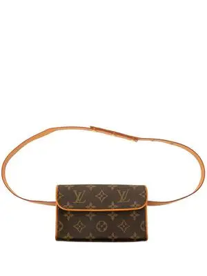 LOUIS VUITTON 2002 Monogram Pochette Florentine Belt Bag - Brown