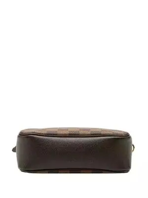 LOUIS VUITTON 1999 Damier Ebene Trousses Pochette Handheld Bag