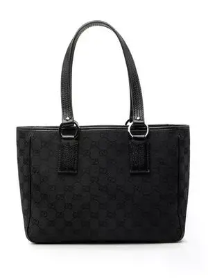 Gucci 2000-2015 Gg Canvas Tote Bag - Black