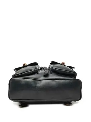 Gucci 20th Century Calfskin Bamboo Drawstring Backpack