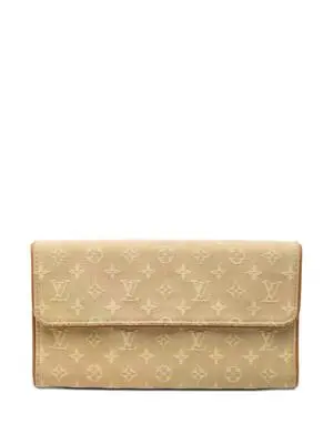 LOUIS VUITTON 2003 Monogram Mini Lin Porte Tresor International Wallet Long Wallets - Neutrals