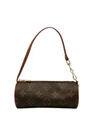 LOUIS VUITTON 1990-2010 Monogram Papillon Pochette Handbag - Brown