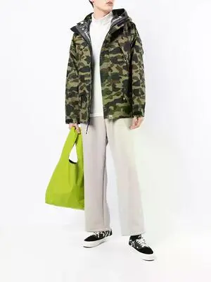 A BATHING APE Camouflage-print Zip-up Jacket