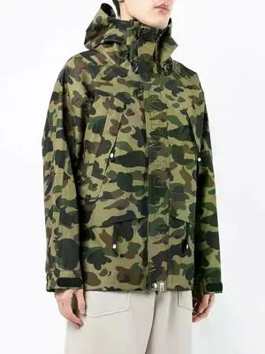 A BATHING APE Camouflage-print Zip-up Jacket