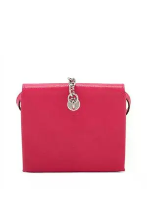Hermès 2023 Chevre Mysorechaine D'ancre Compact Wallet Crossbody Bag - Pink