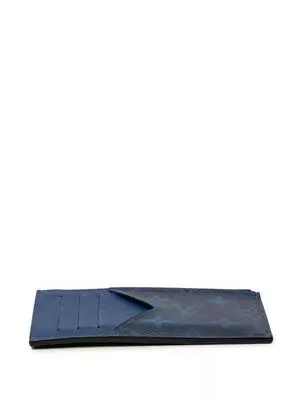 LOUIS VUITTON 2000 Monogram Taigarama Coin Card Holder
