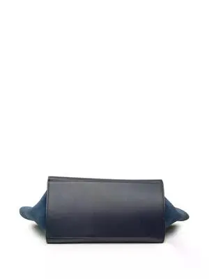 Celine 2015 Medium Calfskin And Suede Trapeze Satchel