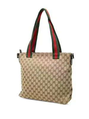 Gucci 2000-2015 Gg Canvas Web Satchel