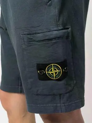 Stone Island Logo-patch Knee-length Shorts