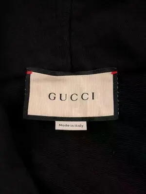 Gucci Cotton Web Stripe Half-zip Hoodie