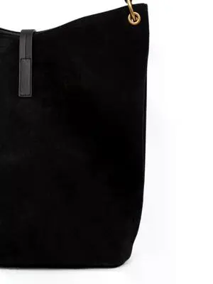 TWINSET Suede Leather-trim Tote Bag