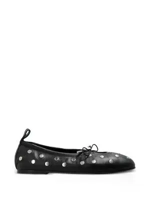 ALOHAS Rosalind Stud-embellished Ballet Flats - Black
