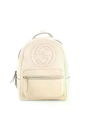 Gucci Soho Chain Leather Backpack - Neutrals