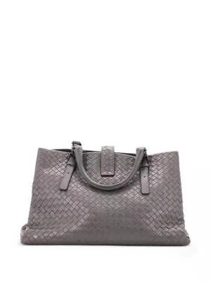 Bottega Veneta Roma Bag Intrecciato Nappa Medium Tote Bag - Metallic