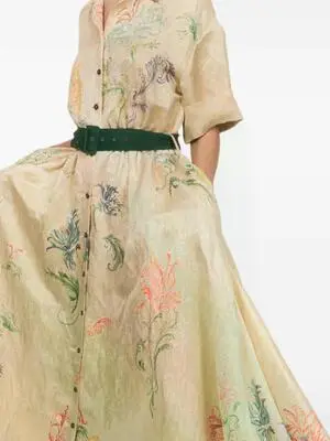 Rosie Assoulin Floral Jacquard Maxi Dress