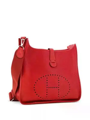 Hermès Evelyne Bag Gen Iii Clemence Gm Crossbody Bag - Red