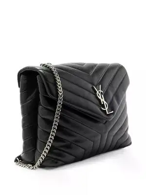 Saint Laurent Loulou Monogram Shoulder Bag - Black