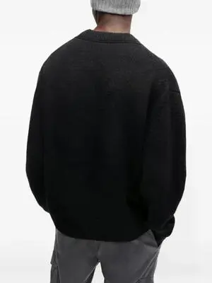 Hugo Logo-embroidered Crew-neck Sweater