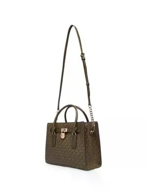 Michael Kors Logo-print Padlock-detail Tote Bag