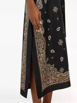 FERRAGAMO Arabesque Print Silk Caftan