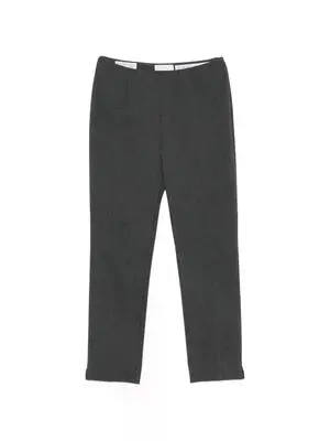 Peserico Split-hem Cropped Trousers - Grey