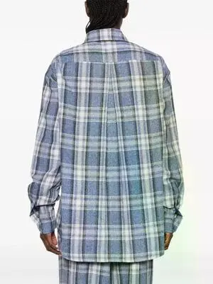 A.M.G. Check-pattern Button-down Shirt