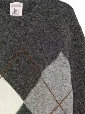 SEMICOUTURE Argyle Pattern Pullover
