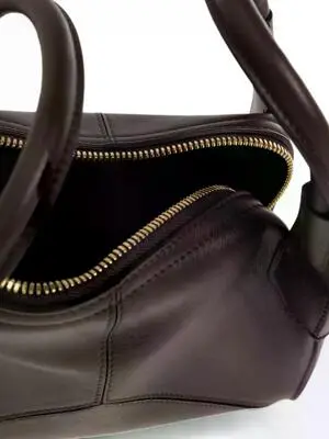 Victoria Beckham Mini Plié Leather Tote Bag - Red