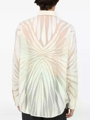 Roberto Cavalli Ray Devoré Print Shirt