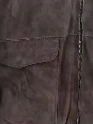 DFOUR Zip-up Suede Jacket
