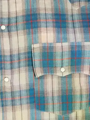 FOUND Check-pattern Western Shirt