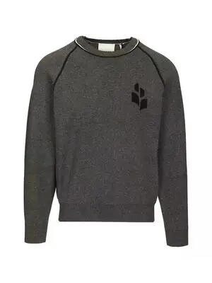 MARANT Logo-embroidered Raglan-sleeve Sweater